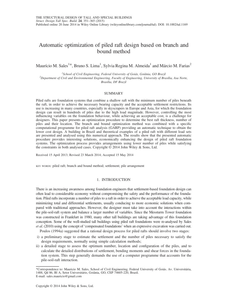 Structural Design Tall Build - 2014 - Sales - Automatic Optimization of ...