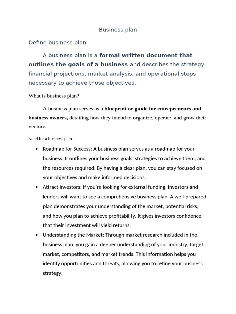 Business Plan | PDF