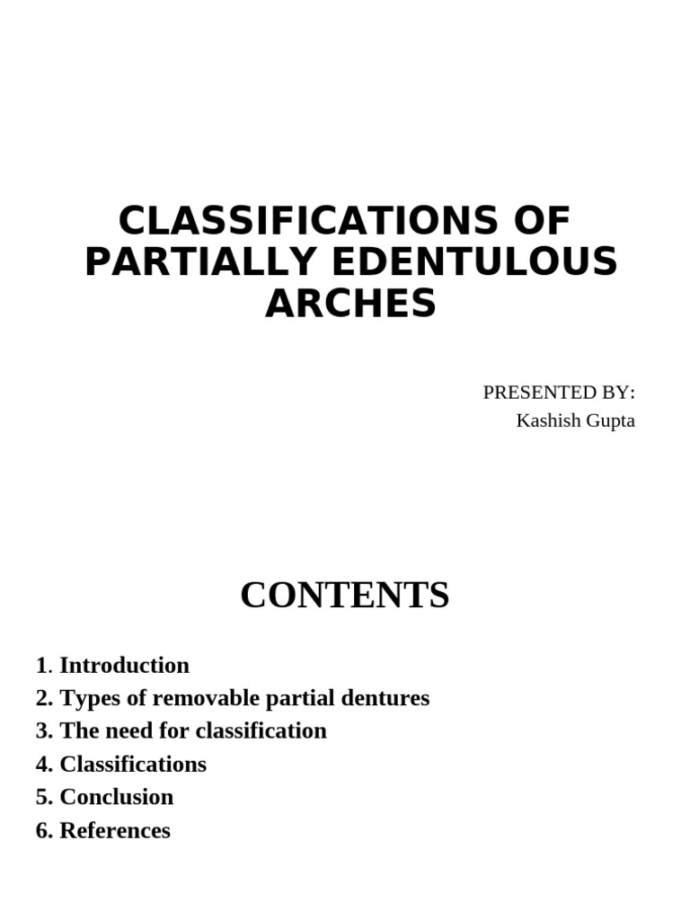 Classification RPD | PDF