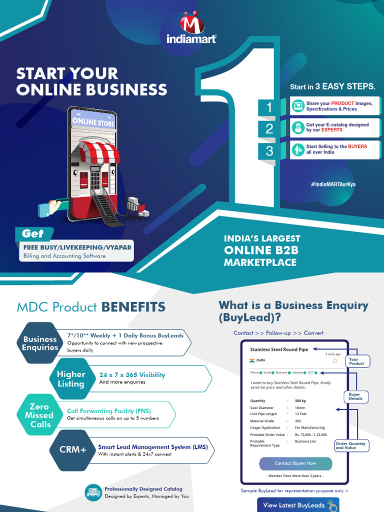 Start Your Online Business with IndiaMART | PDF | Taxes | Market (Economics)