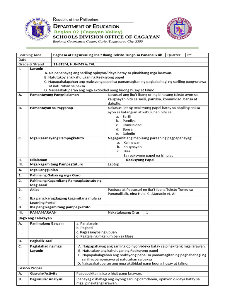 Reaksyong Papel | PDF