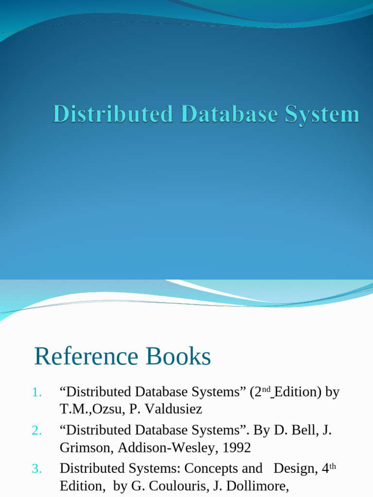 Distributed Database System 1 | PDF Distributed Database System 1 | PDF