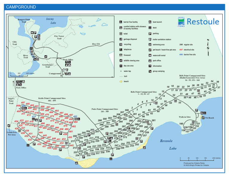 Restoule Provincial Park Camping Map | PDF