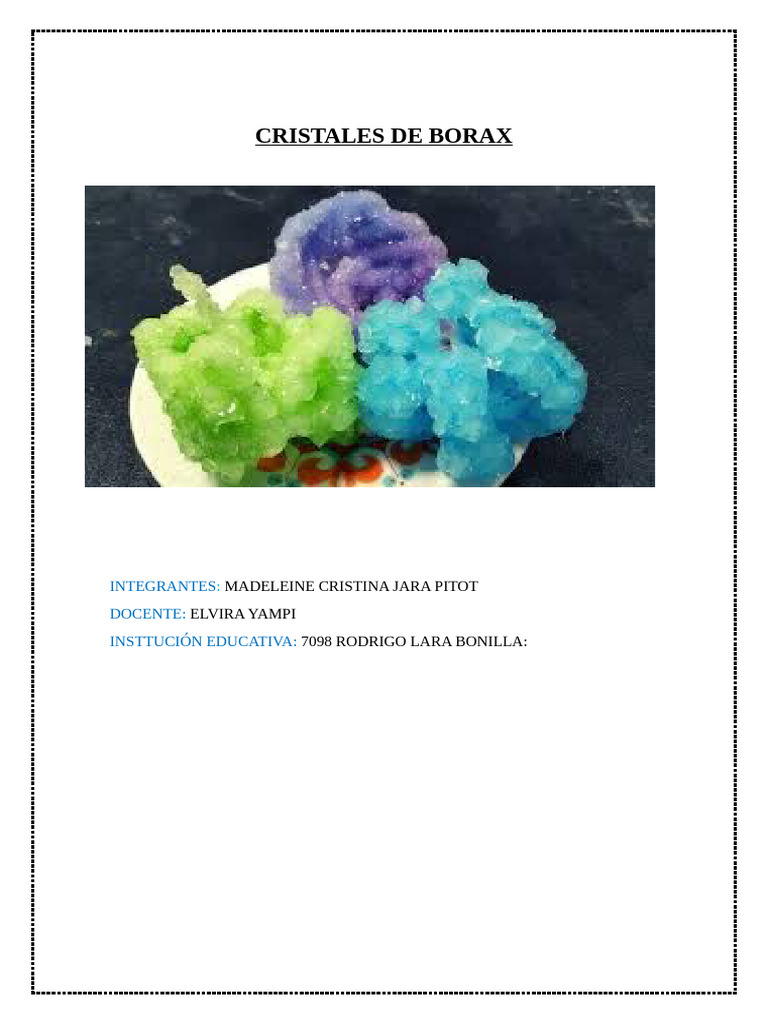 Cristales de Borax | PDF