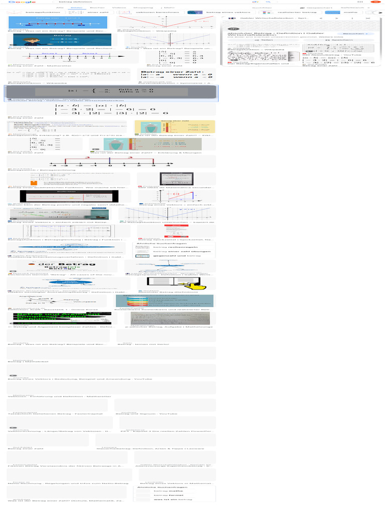 Betrag Definition - Google Suche | PDF