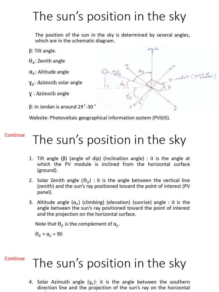 Lec 5 Sun's Position | PDF
