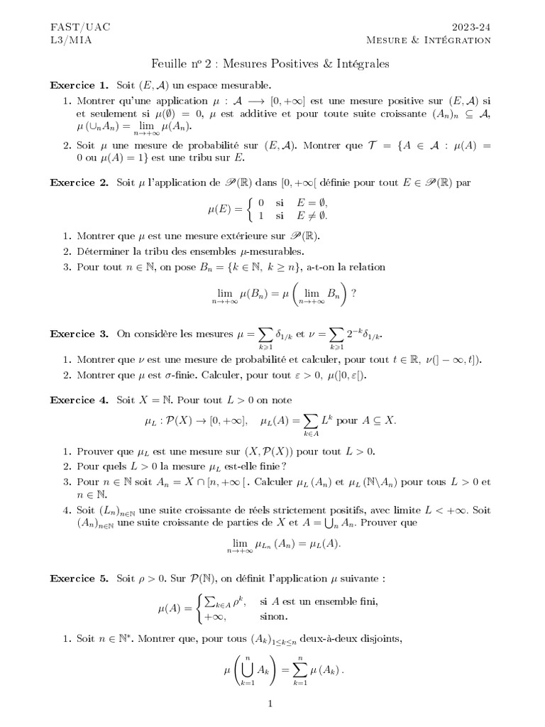 TD2 Mesure Et Integration | PDF