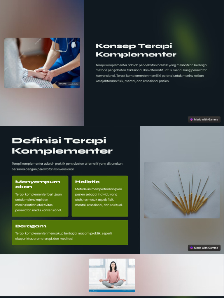 Konsep Terapi Komplementer | PDF