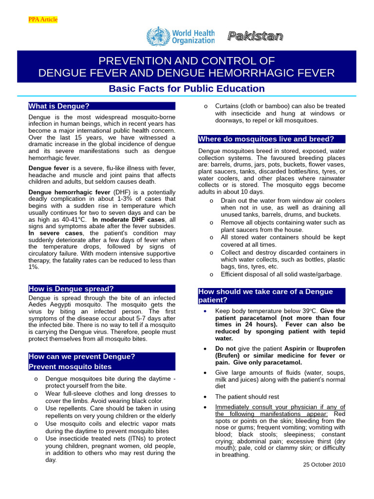 Dengue Guidelines | PDF