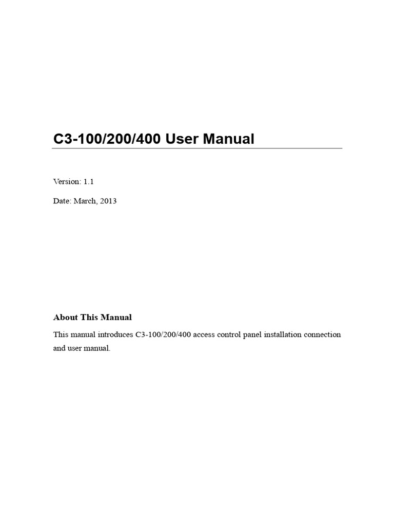 C3 Series User Manual Pdf
