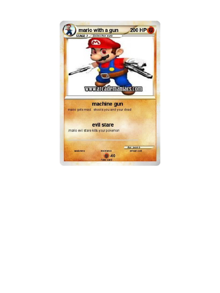 Evil Mario With A Gun | PDF