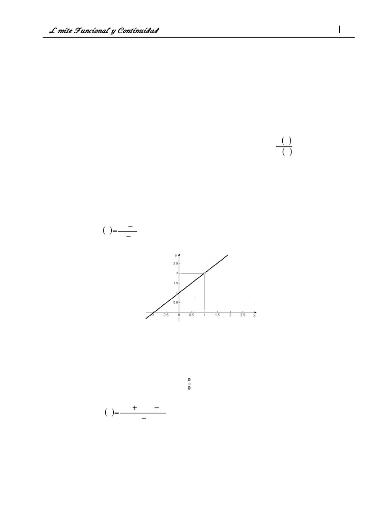 Capitulo 2 - Limite y Continuidad | PDF