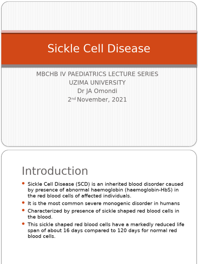 Sickle Cell Disease | PDF