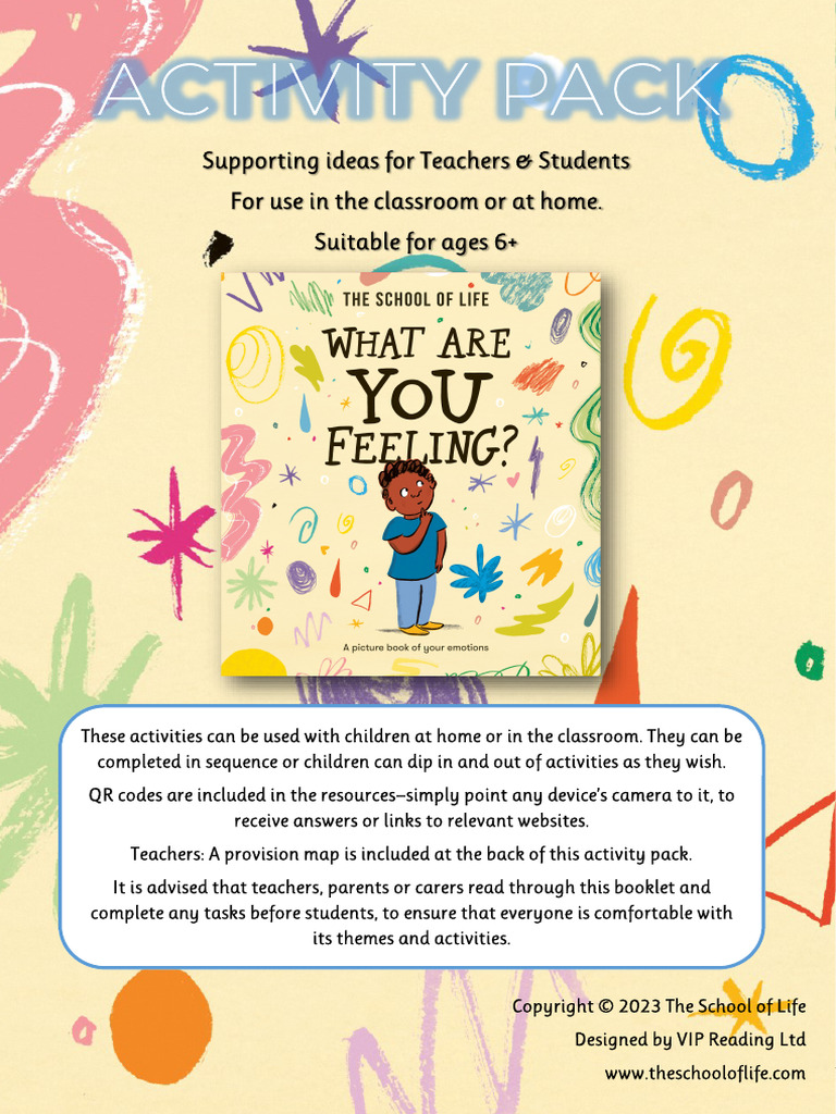 Emailing What Are You Feeling Activity Pack by VIP Reading | PDF