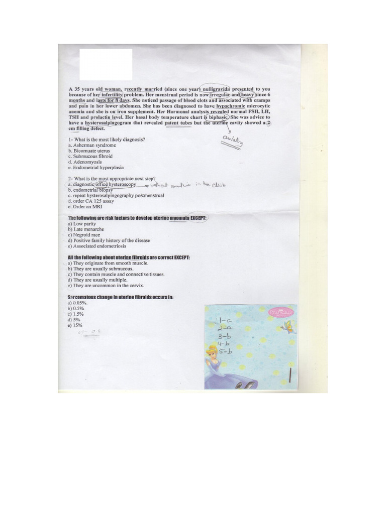 DR Khaled AbdelMalek Exams - @medicine - Way2 | PDF