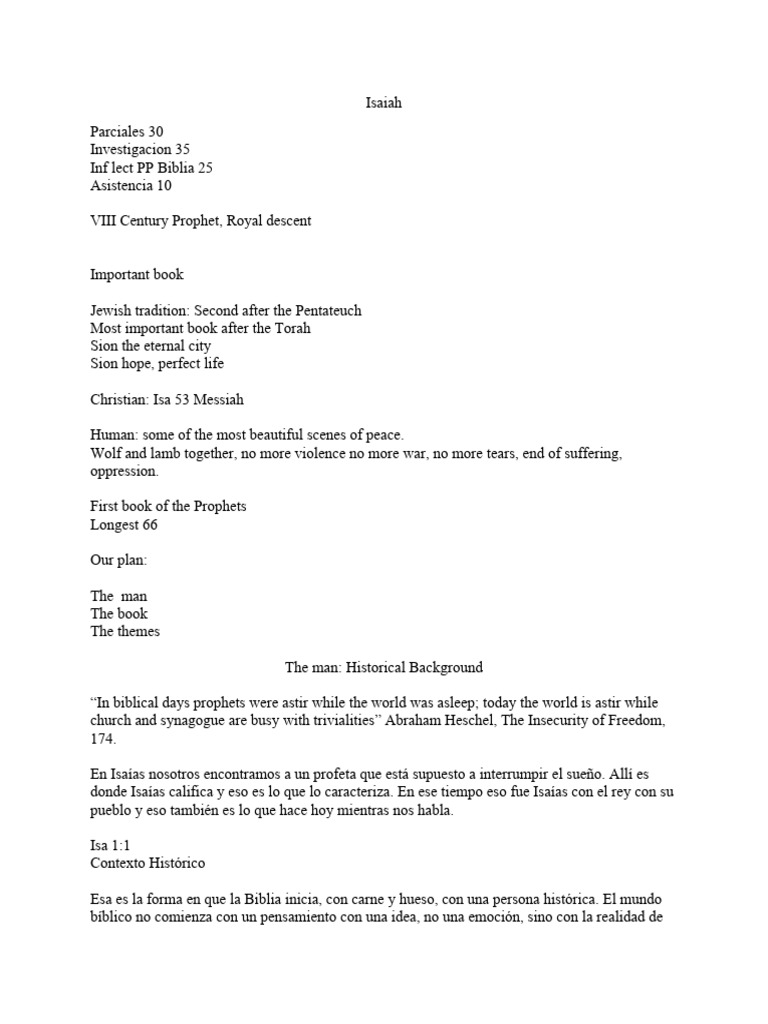 Isaiah Project | PDF