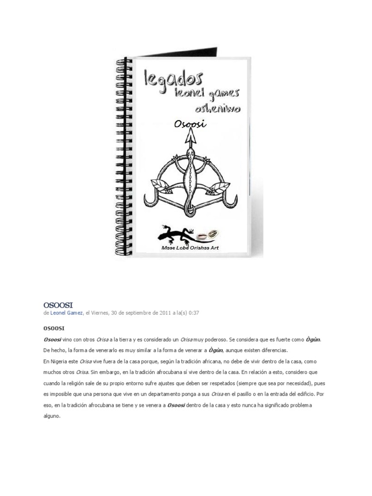 OSOOSI | PDF | Caza | Oración