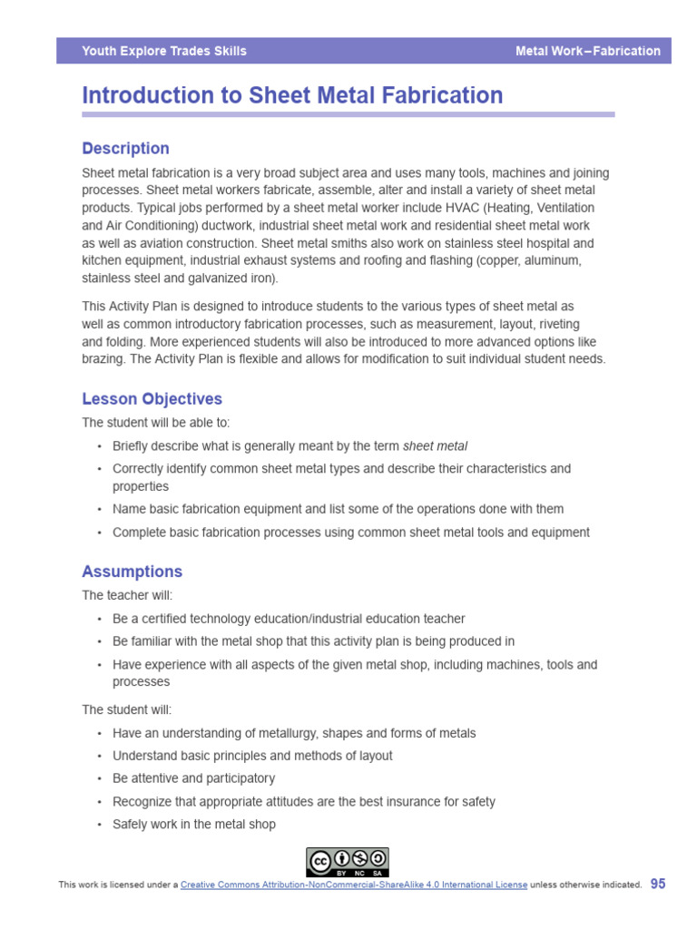 intro to sheet metal | PDF