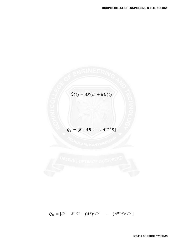 Controllability & Observability | PDF Controllability & Observability | PDF