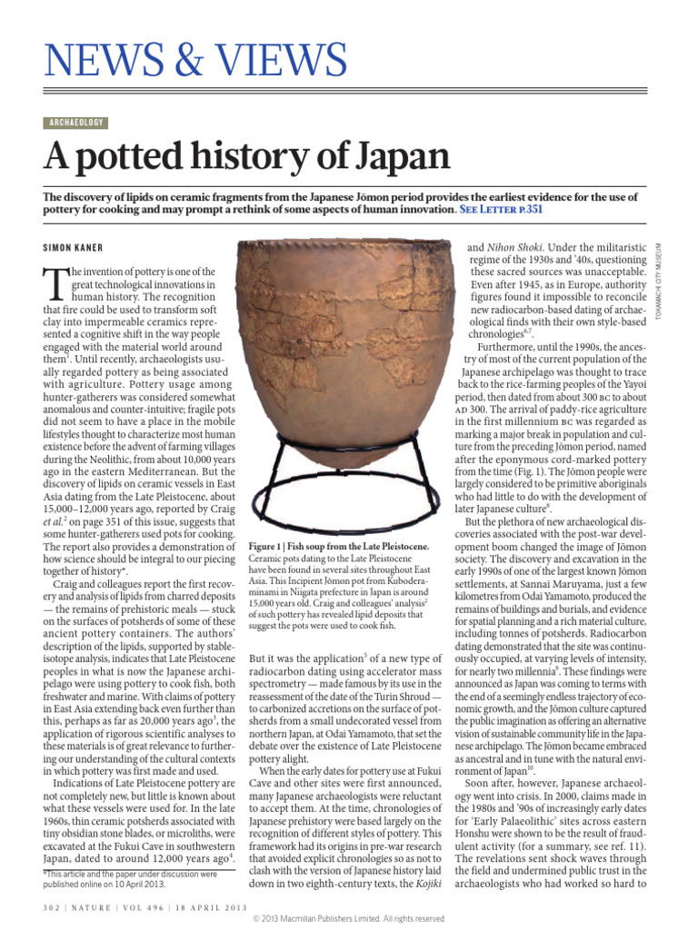 Archaeology A Potted History of Japan | PDF