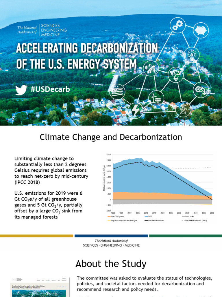 Accelerating Decarbonization of The US Energy System DR Susan Tierney - FINAL | PDF