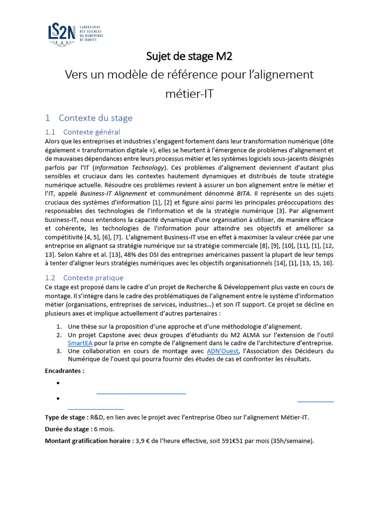 Modele Reference BITA | PDF