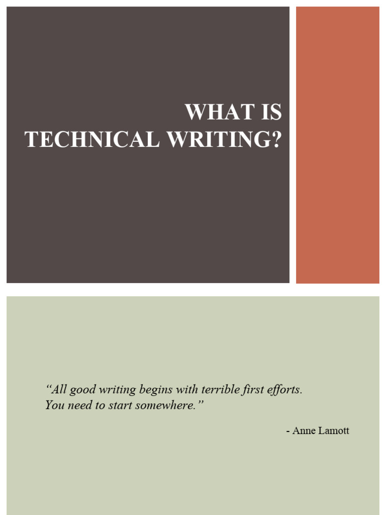 What Is Technical Writing | PDF