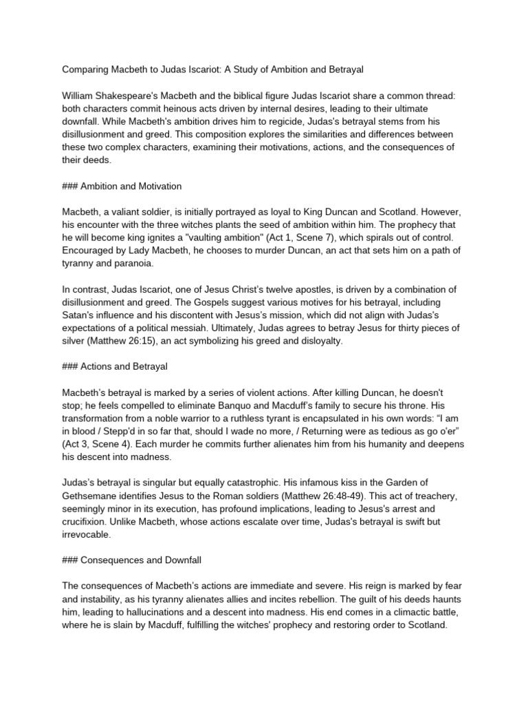 Macbeth Composition | PDF