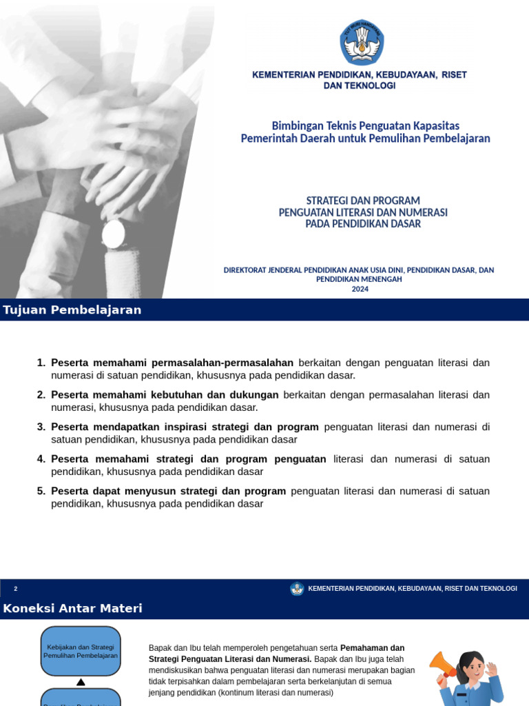 05AB - Strategi & Program Penguatan Litnum Dikdas-FIN | PDF