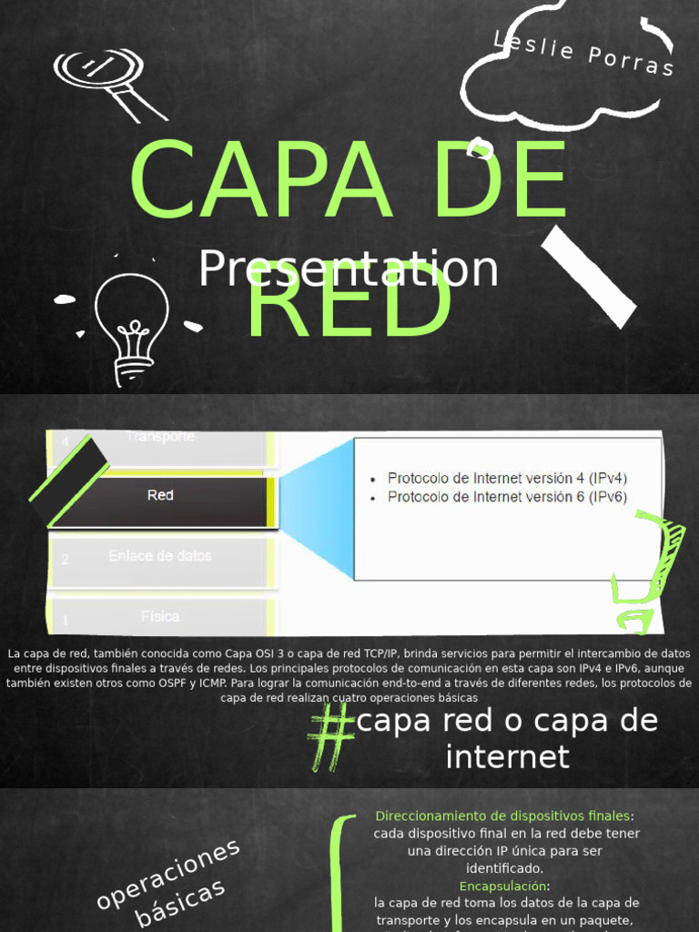 Presentacion Capa de Red | PDF | Enrutador (Computación) | Protocolos ...