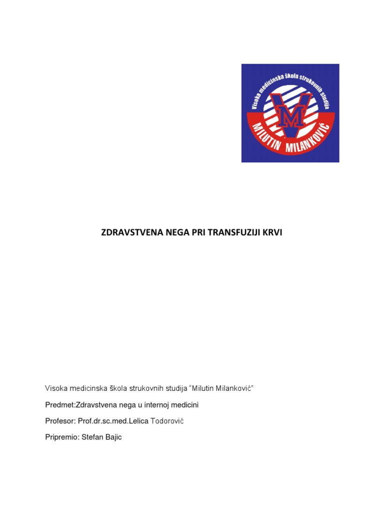 TRANSFUZIJA | PDF