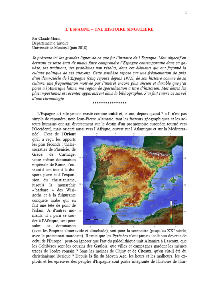 Espagne Histoire Morin | PDF