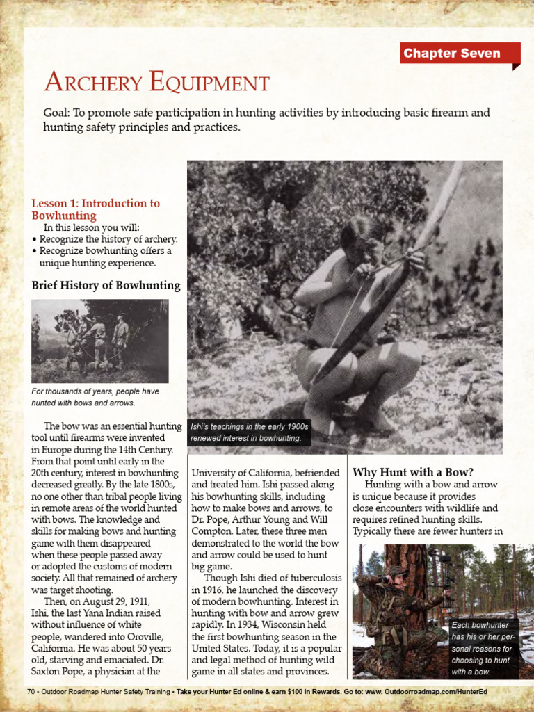 INTRODUCTION TO HUNTER EDUCATION Chapter Seven | PDF