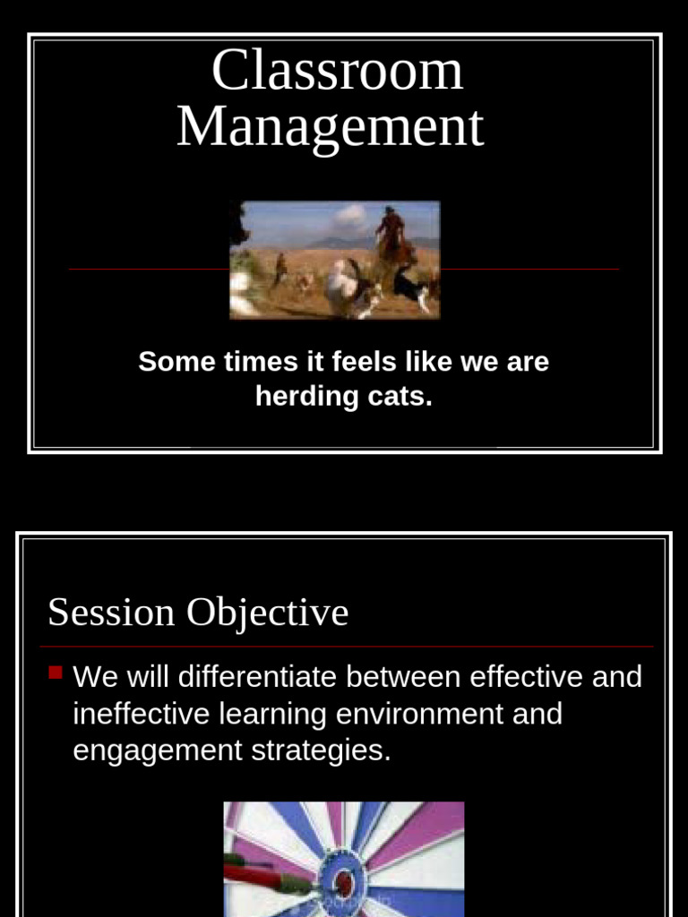 Classroom Management Presentation 4-30-09 | PDF