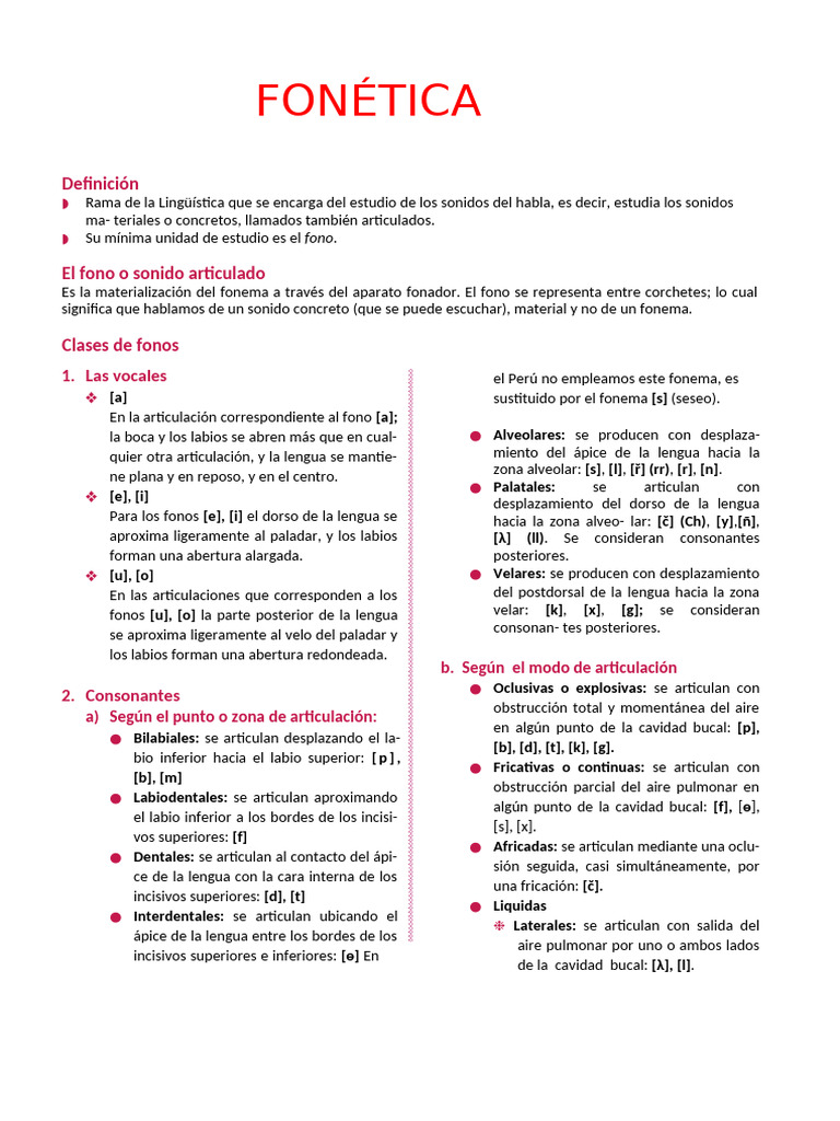 Anexo 3 - Fonética | PDF