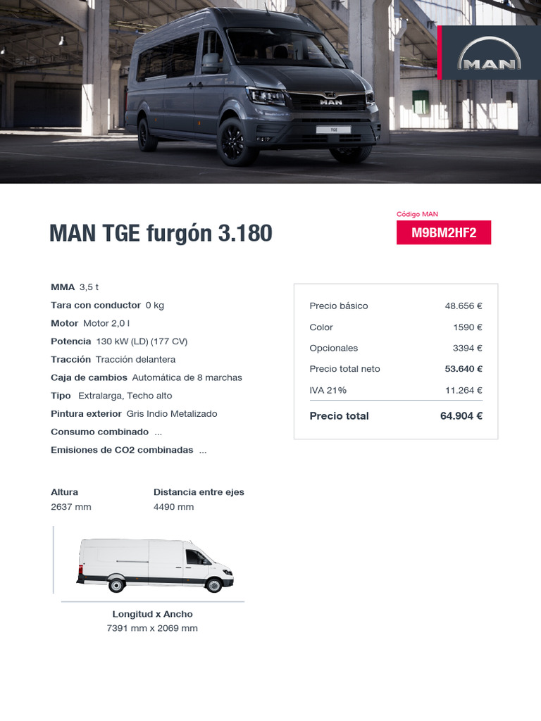 Man Tge Furgón 3.180 M9BM2HF2 | PDF