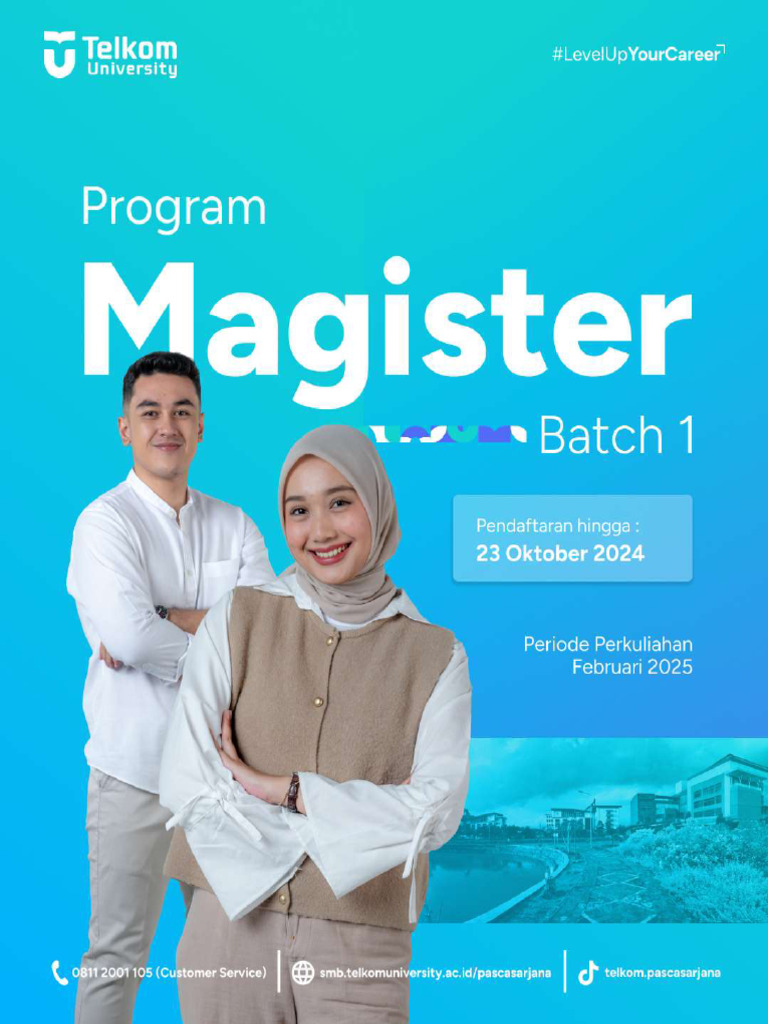 Brosur Pascasarjana Program Magister Batch 1 Genap Telkom University 2025 | PDF