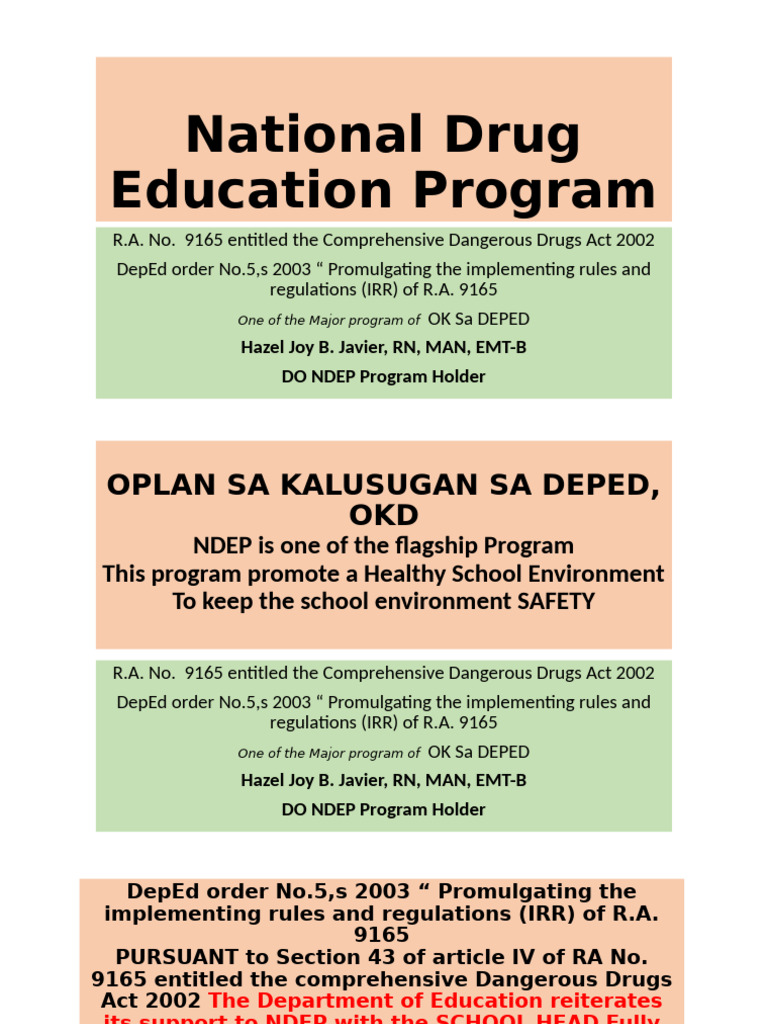 3 National Drug Education Program | PDF