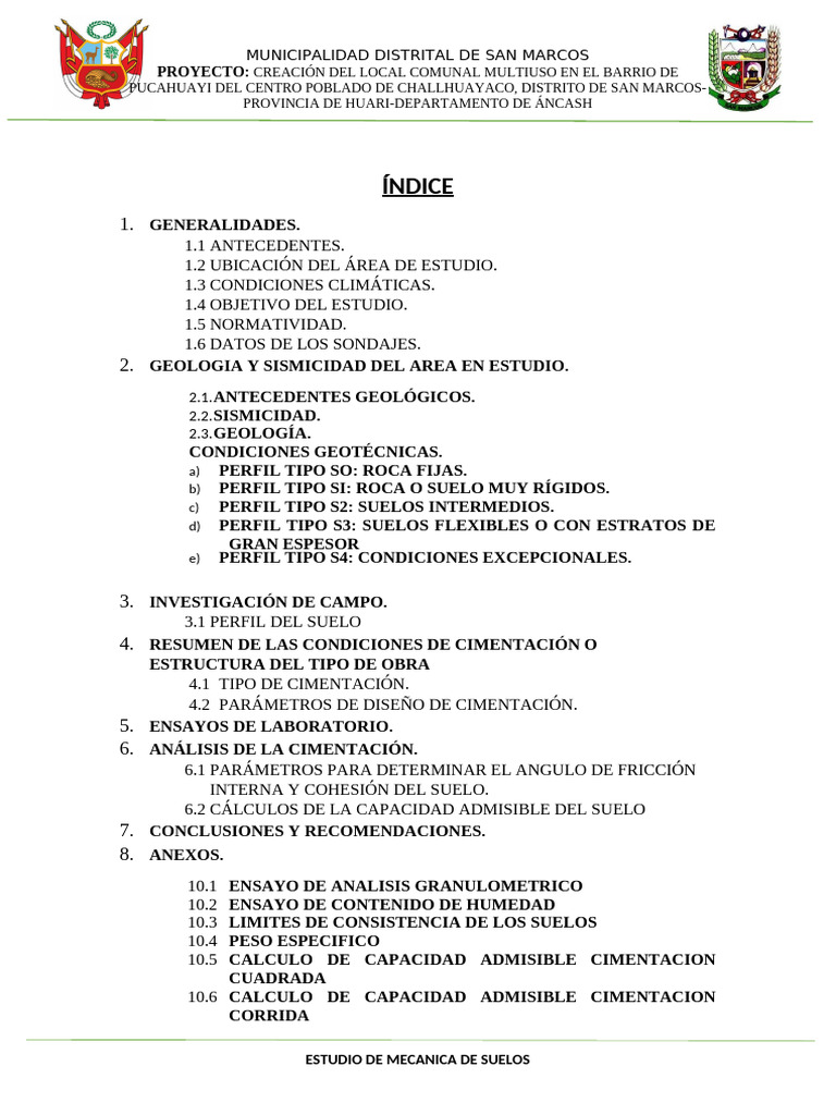 Índice: Proyecto | PDF