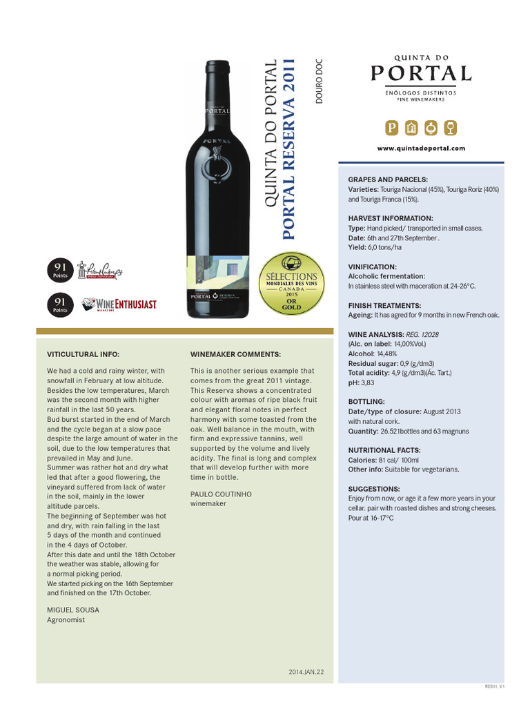 2011 Qdp Reserva | PDF