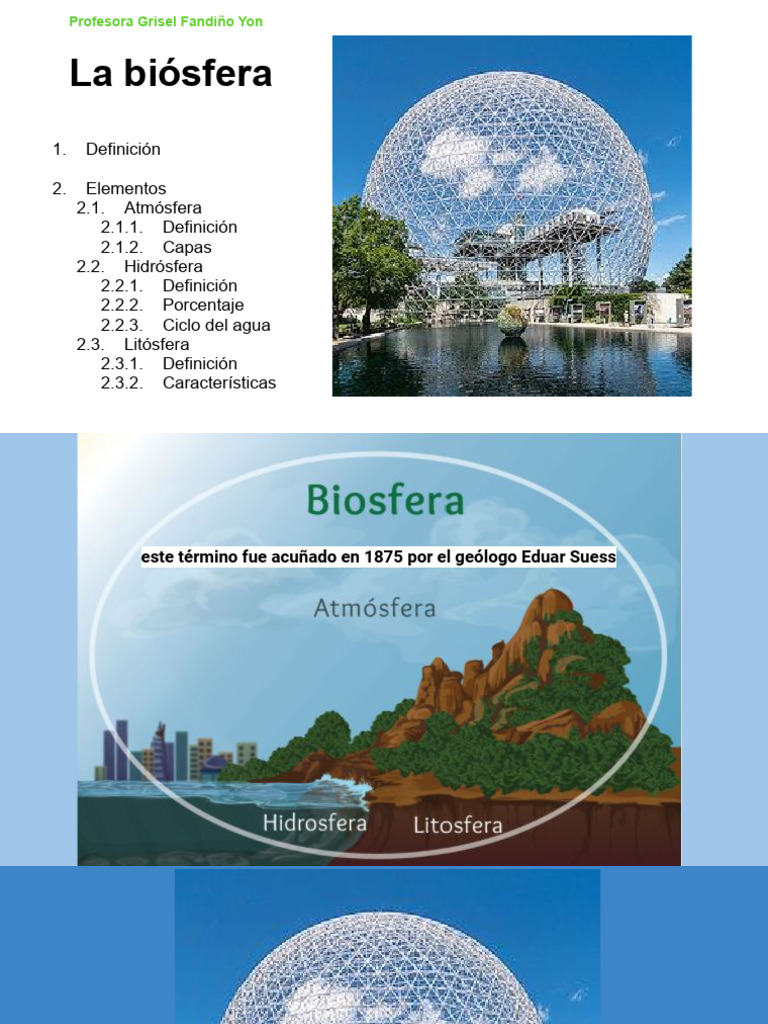 Unidad 1.1 La Biósfera | PDF