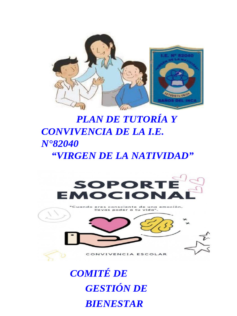Plan de Tutoria Institucional-Ie 82040-2023 P - S | PDF
