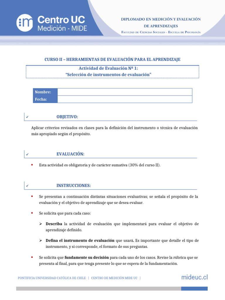 Evaluación Sumativa 1 | PDF