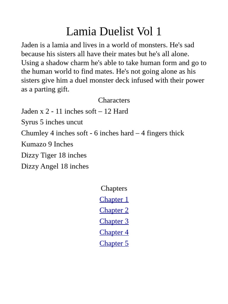 Lamia Duelist Vol 1 | PDF