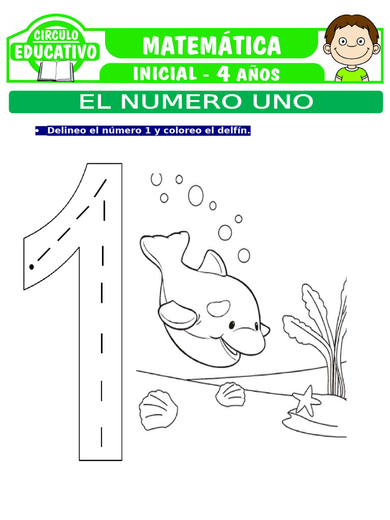 El Numero Uno para Ninos de Cuatro Anos | PDF