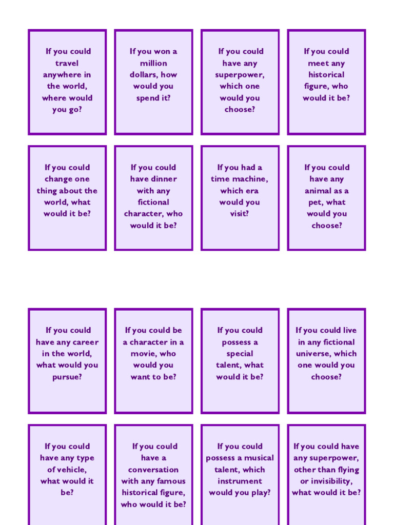 Conditionals speaking cards | PDF