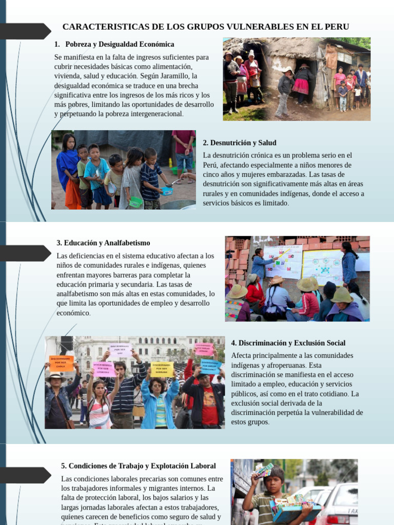 Caracteristicas de Los Grupos Vulnerables | PDF