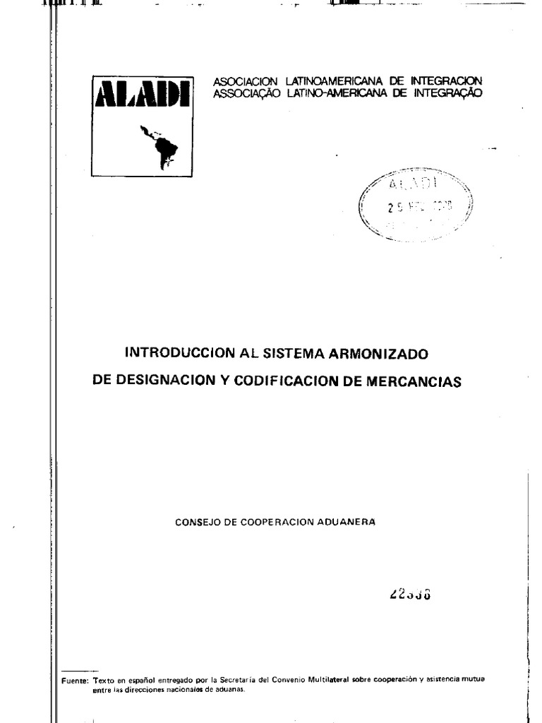 Aladi Sistema Armonizado | PDF