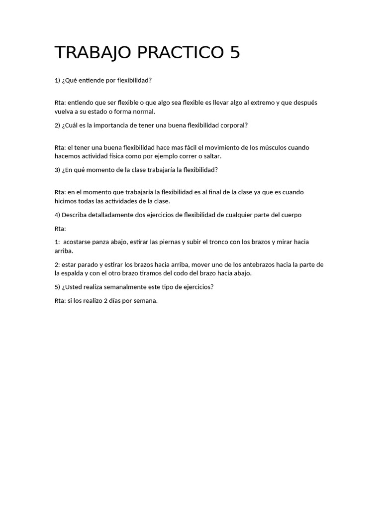 Trabajo Practico 5 | PDF