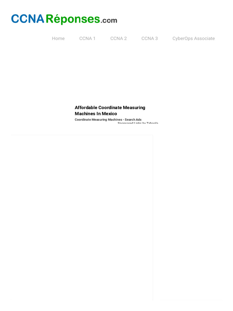 Modules 11 - 13 - Examen Sur L'adressage IP Réponses | PDF